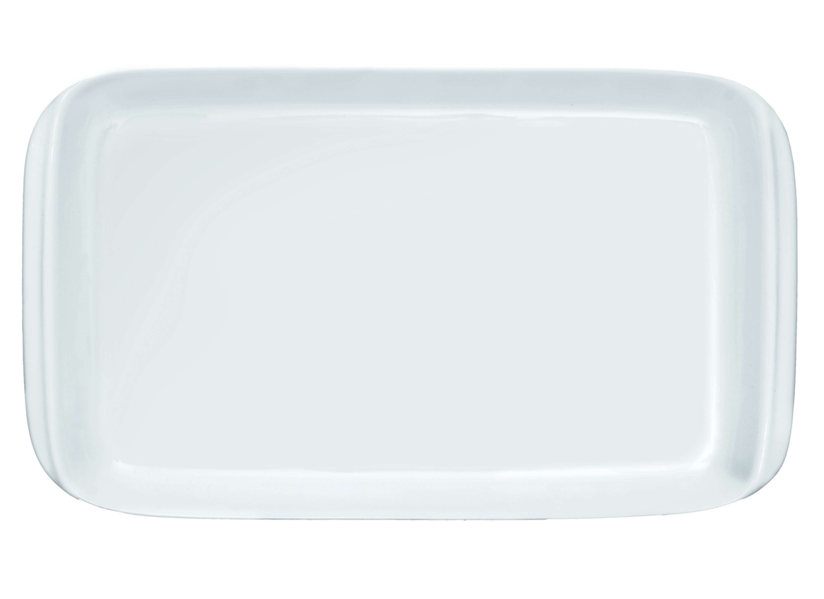 Travessa Porcelana Branca Retangular Germer
