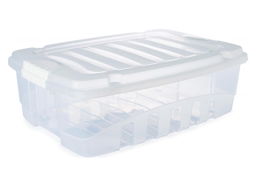 Caixa Organizadora Plástica Com Tampa 38 L Gran Box Plasútil